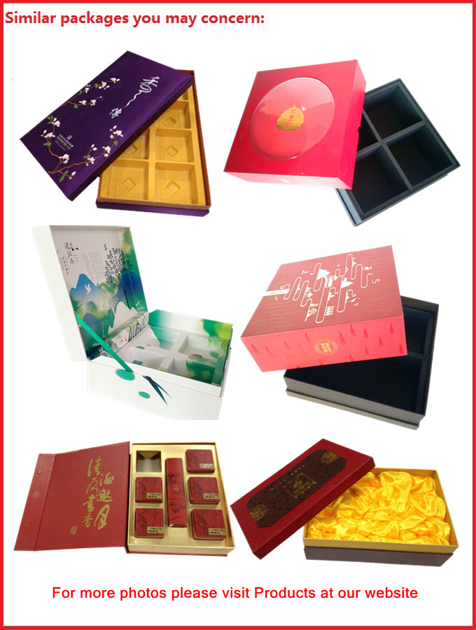 Red PP Paper Printed Divided Packaging Boxes Lid and Base Expensive ...