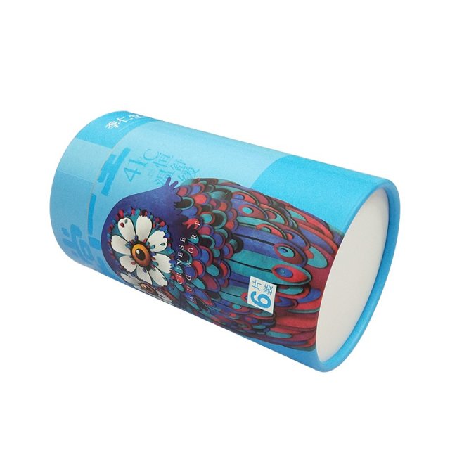 Cylindrical Paper Packaging Boxes Matt Lamination Printing With ROSH ...