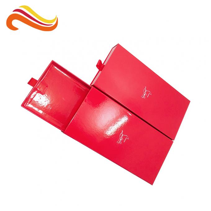 Handmade Glossy Lamination Gift Packaging Drawer Boxes durable With Hot ...