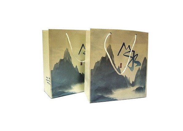 Spot Uv / Hot-Stamping Paper Gift Bags With Handles, Paper Food ...