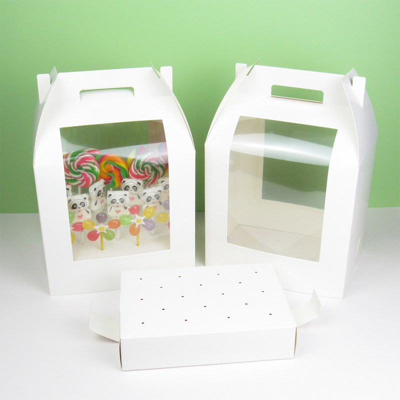 Custom lollipop display box New Year's handmade strawberry chocolate ...