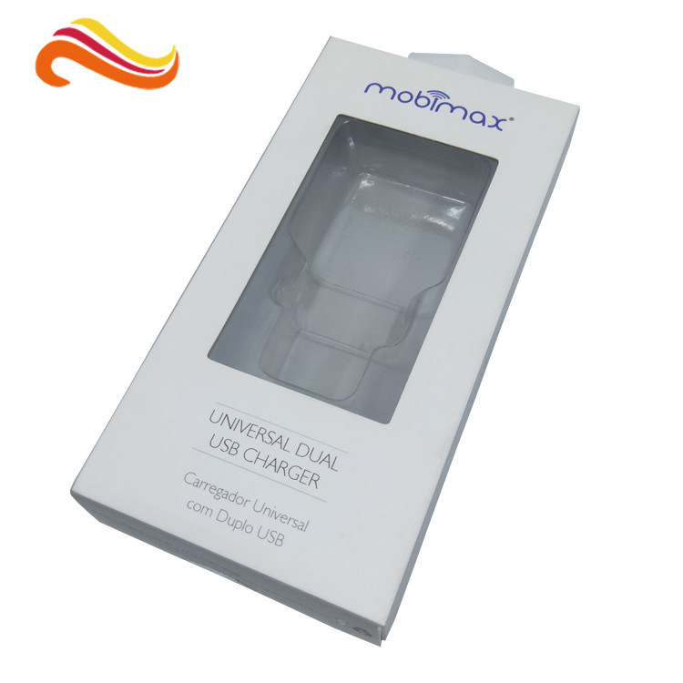 offset print paper box Card board packaging box with clear PVC window ...