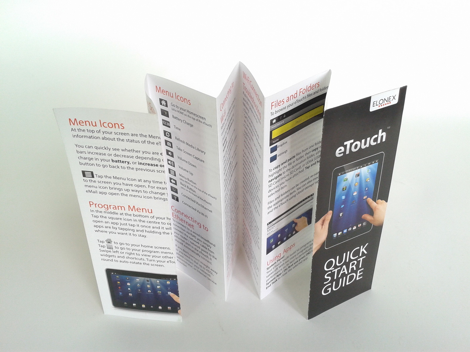 Small Folded Leaflet Printing For Electronics, Promotional C2s Paper 7 ...