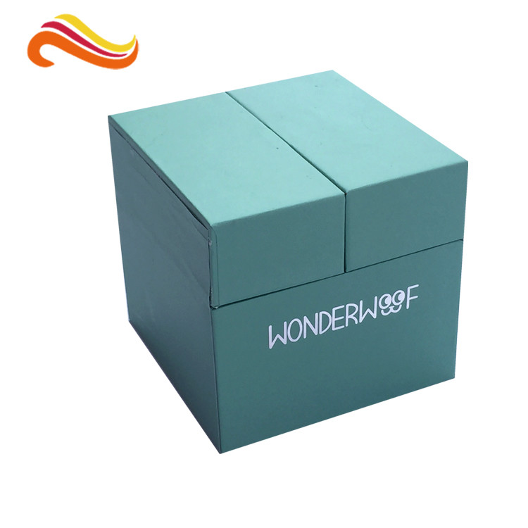 Special Emerald Pop Up Custom Gift Boxes Silver Logo Foiled Promotion ...